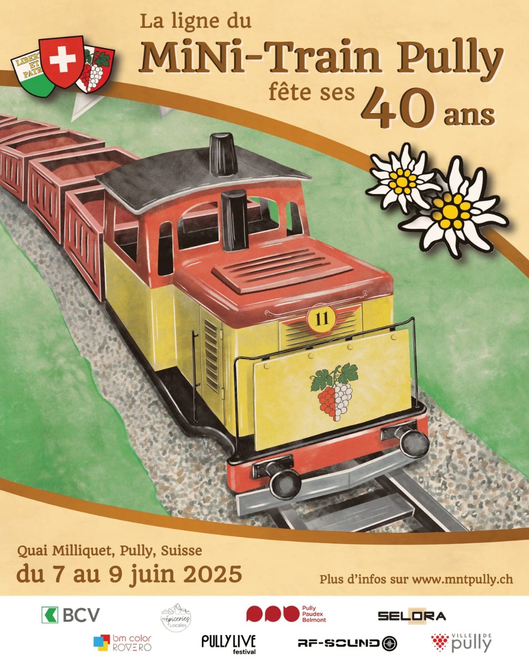 40 ans du MiNi-Train de Pully 2025 à MiNi-Train de Pully