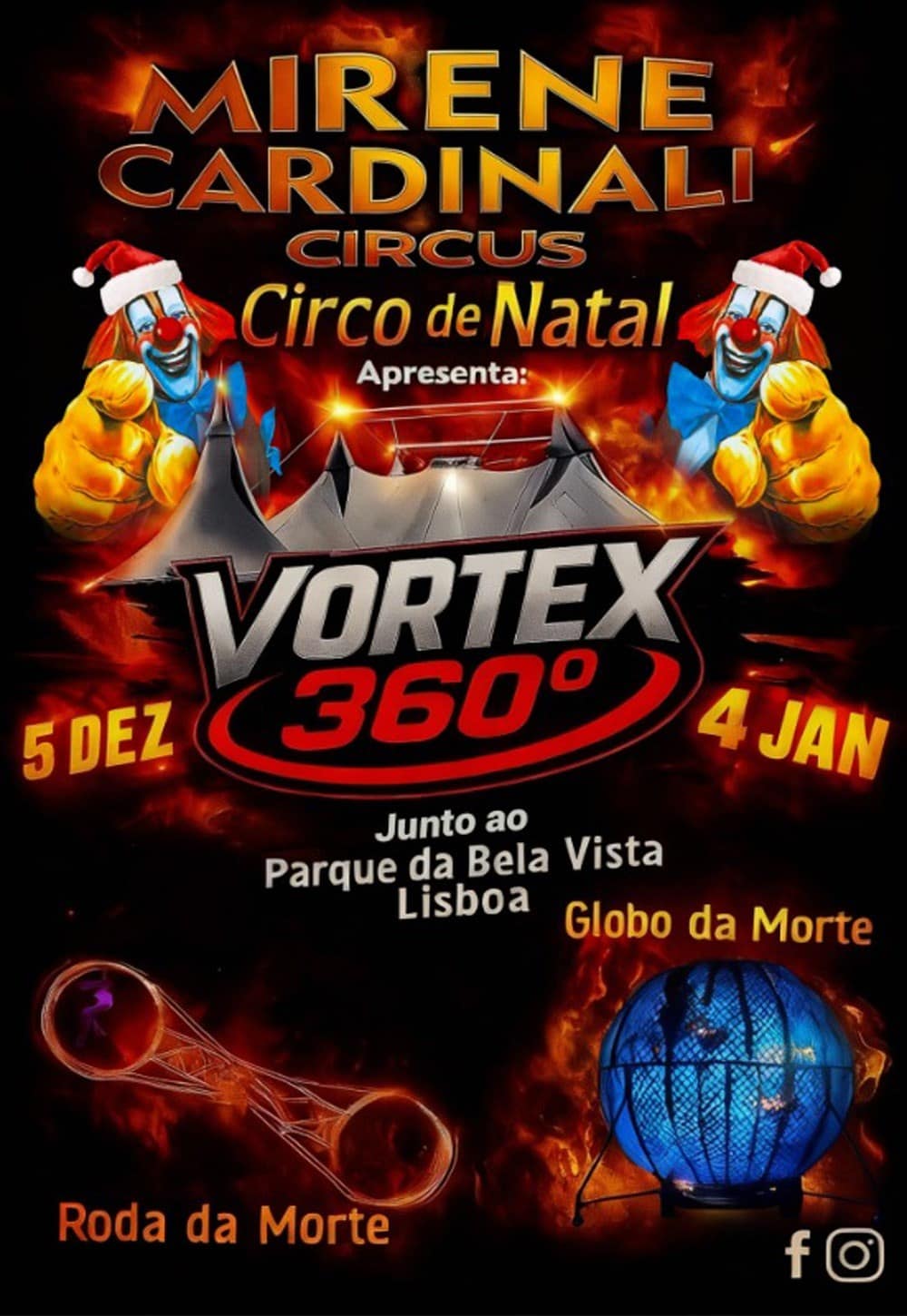 🎄 Mirene Cardinali Circus Circo de Natal – 360º Vortex - Lisboa Events